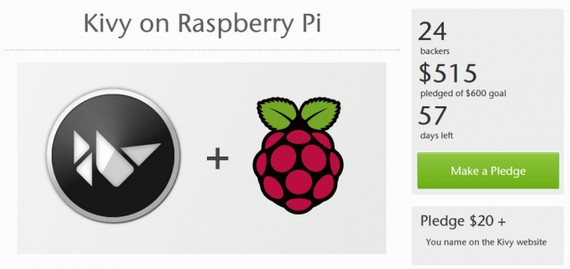 Crowdfunding Kivy on the Raspberry Pi Kivy project : almost there | Rene Dohmen's Blog